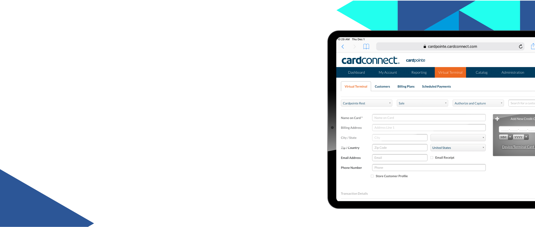 CardPointe Online Virtual Terminal | CardConnect